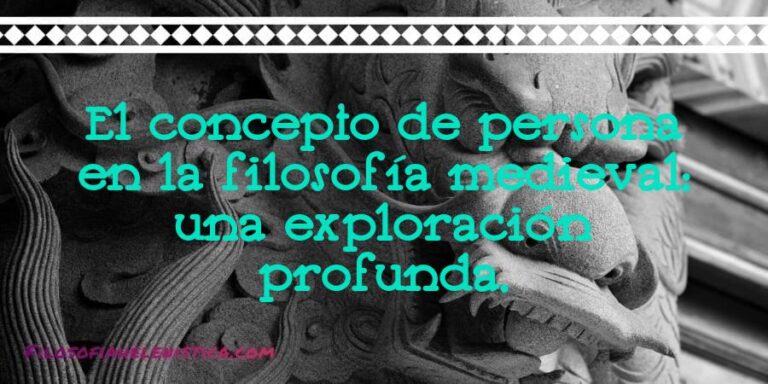 El concepto de persona en la filosofía medieval: una exploración ...