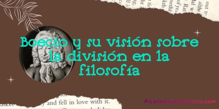 Boecio y su visión sobre la división en la filosofía – Filosofía ...